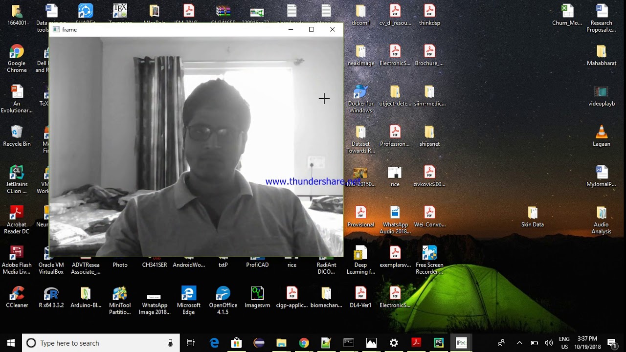 Capture Image by showing two finger to Camera using OpenCV python - YouTube