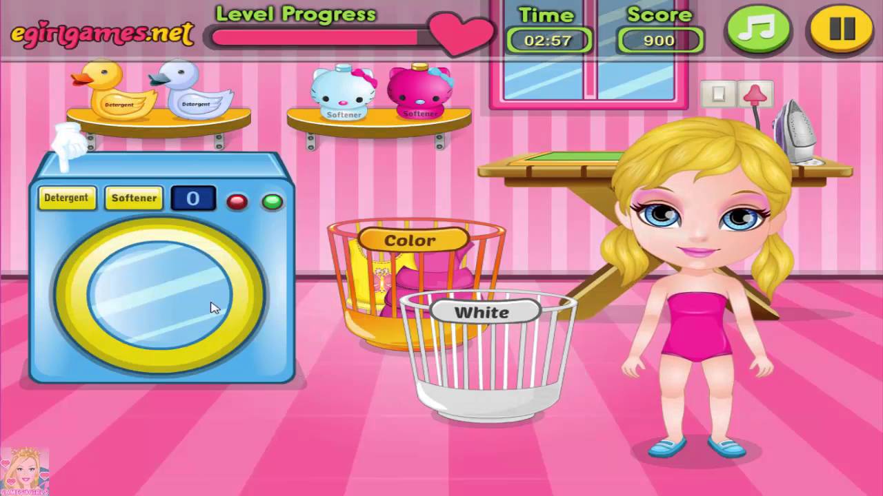 Baby Barbie Laundry Day Barbie Games For Girls YouTube Baby Barbie Laundry Day Barbie Games For Girls YouTube