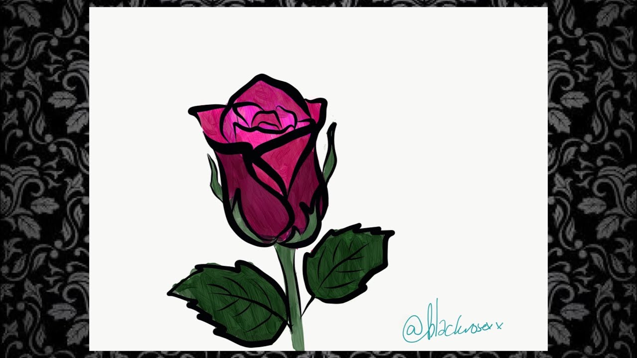 A Simple Rose| Digital Art #6 - YouTube
