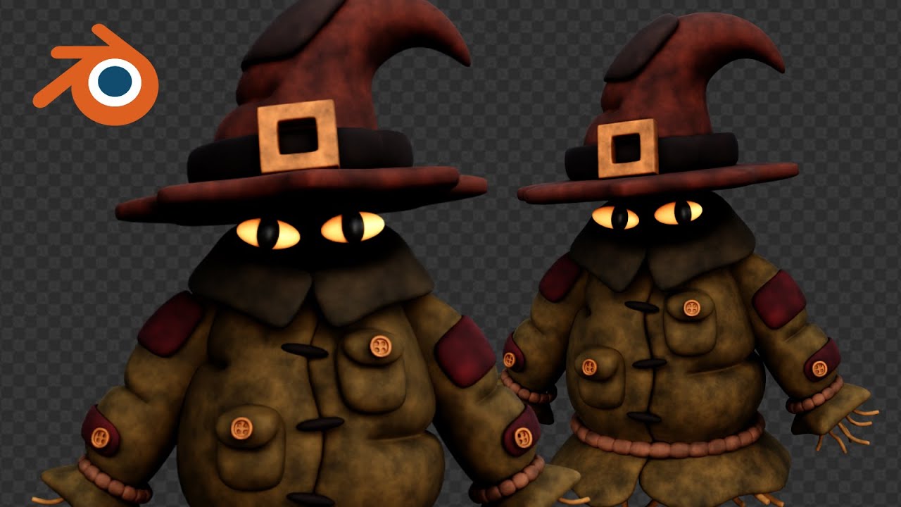 Scarecrow Ghost | Blender Modeling Process - YouTube