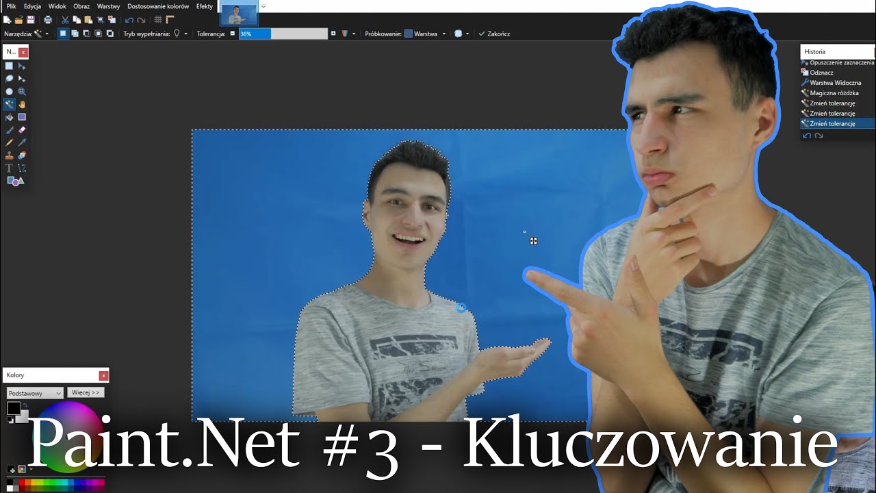Grafika w Paint.net #3 - Kluczowanie i kompozycja - YouTube