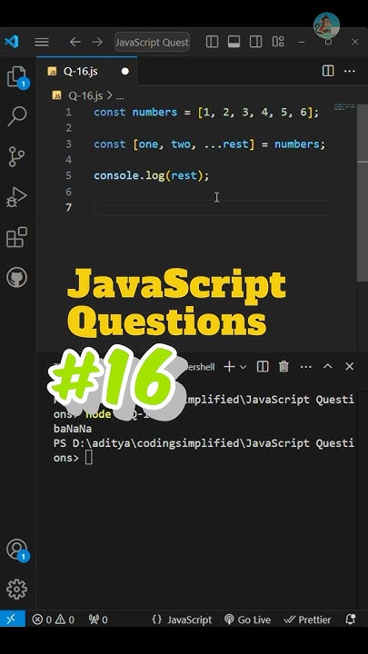 16 Javascript Questions Series Coding Webdevelopment Codingsimplifiedspace