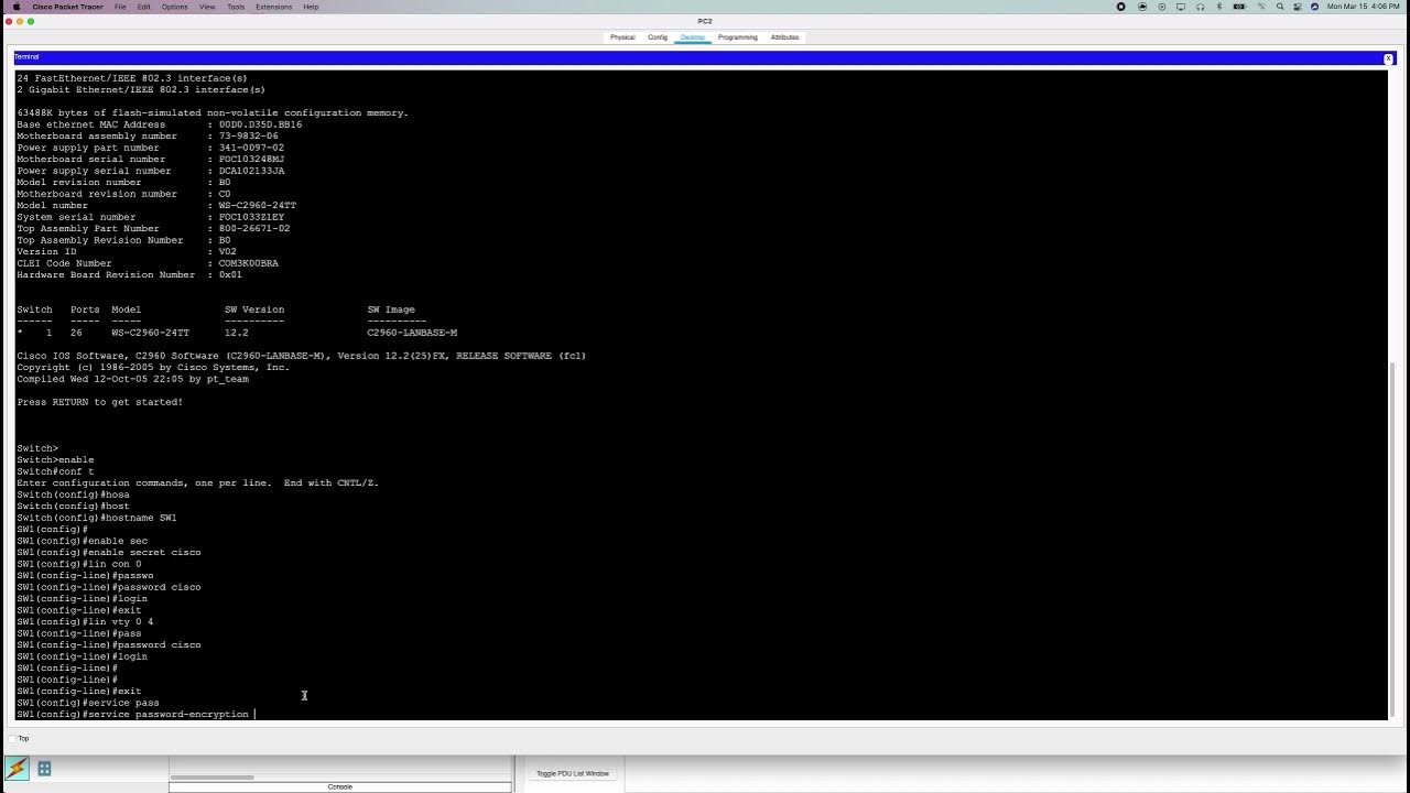 Cisco switch/router initial basic configuration guide - YouTube