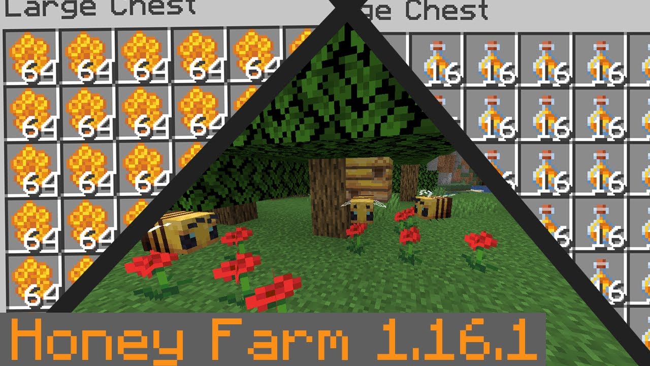 Super Fast Honey Farm | Minecraft Java 1.16.1 - YouTube