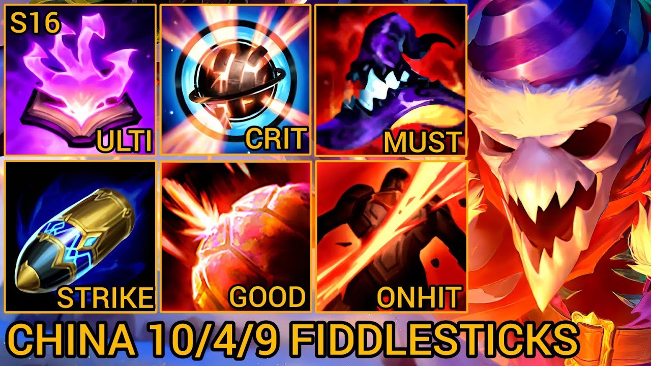 Fiddlesticks 10/4/9 - China Server Wild Rift High Elo Tier Builds ...