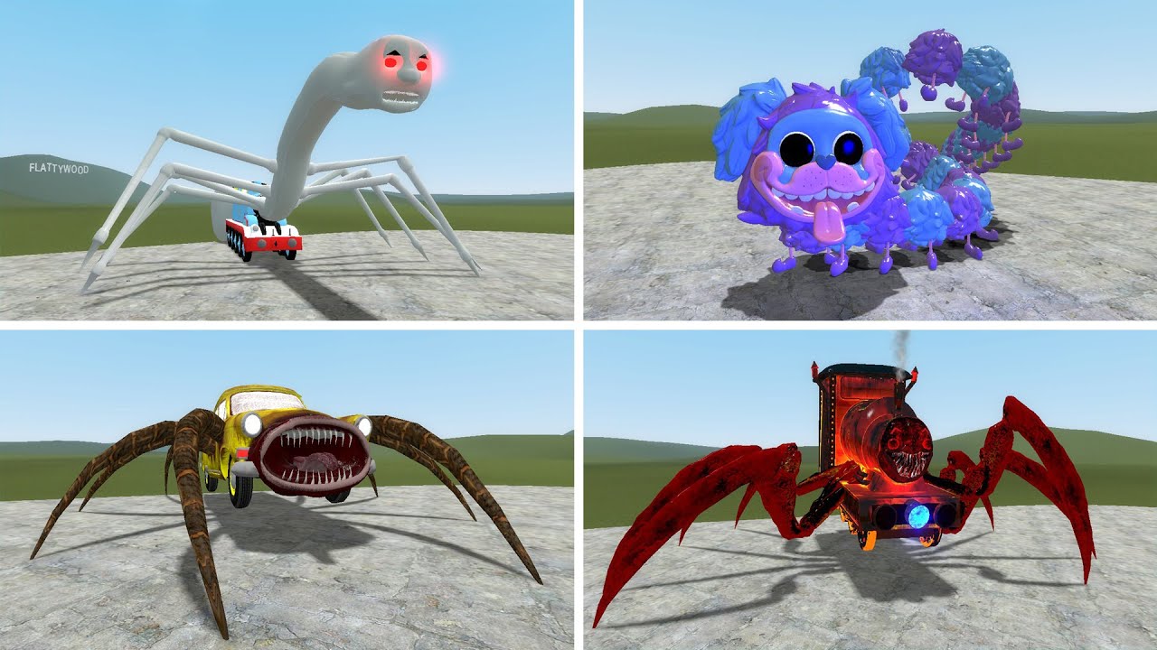 THOMAS TRAIN VS PJ PUG PILLAR VS CAR EATER VS CHOO CHOO CHARLES EPIC ...