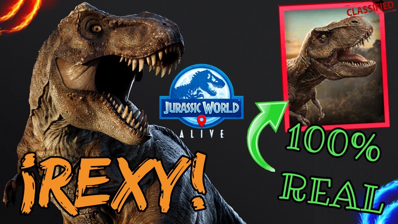 ¡REXY en Jurassic World Alive! Tyrannosaurus Rex Gen3 CONFIRMADO 100% ...