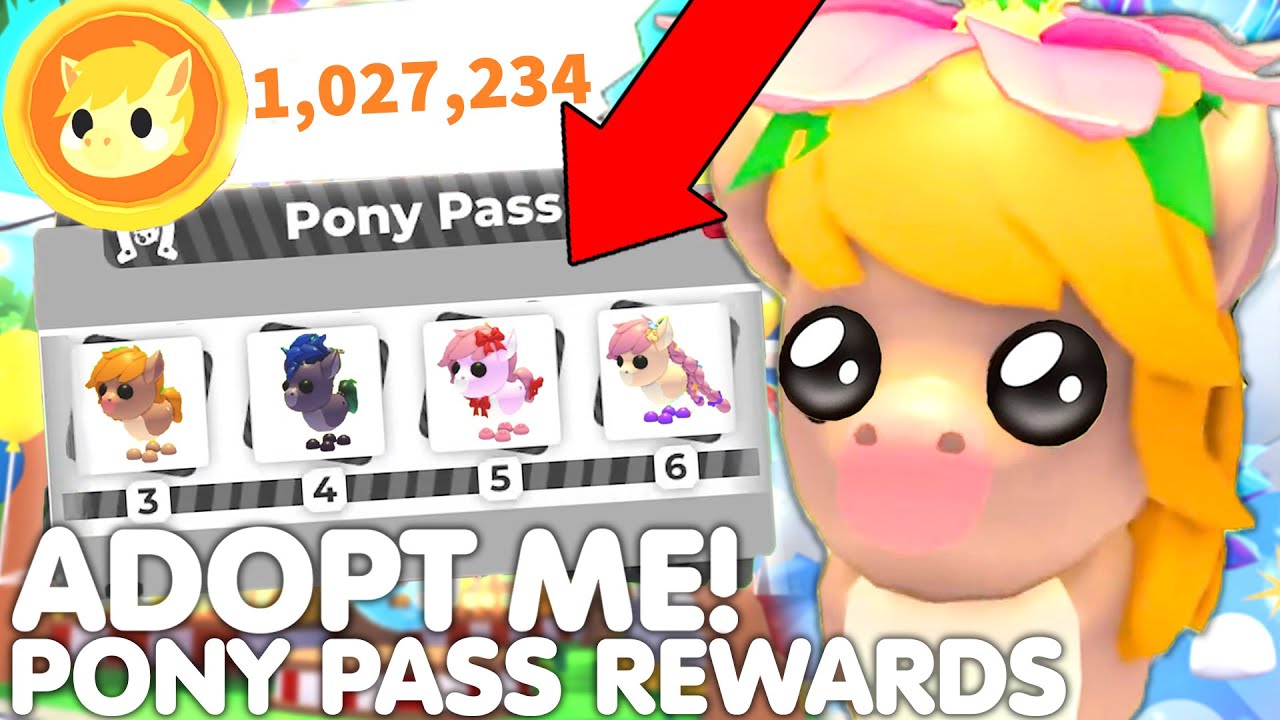 🤩DO THIS TO CLAIM 4 FREE PONY PETS IN ADOPT ME!🌸NEW PONY PASS REWARDS ...