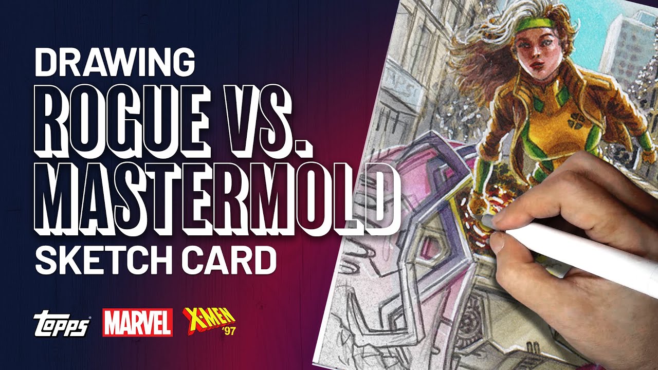 First Look at My Rogue vs. Master Mold Sketch Card for 2025 Topps ...