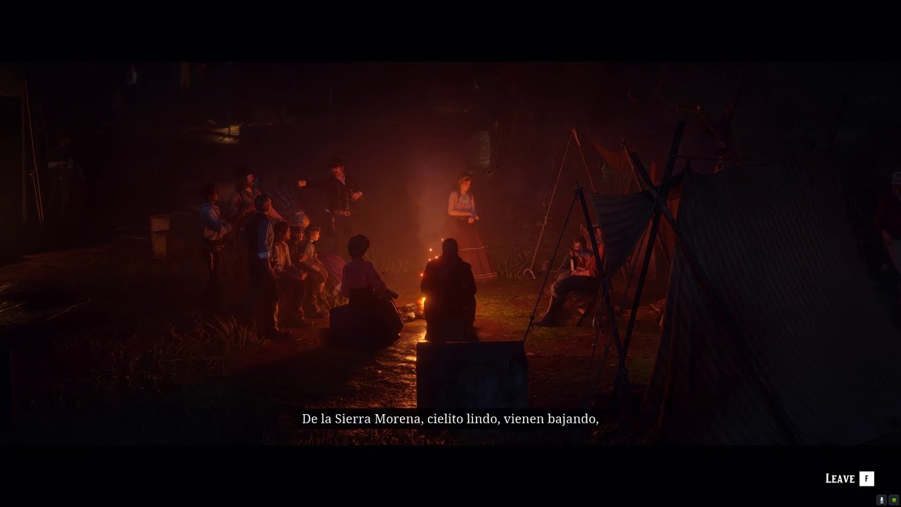 Red Dead Redemption 2 Campfire Singing and Story after saving Jack ...