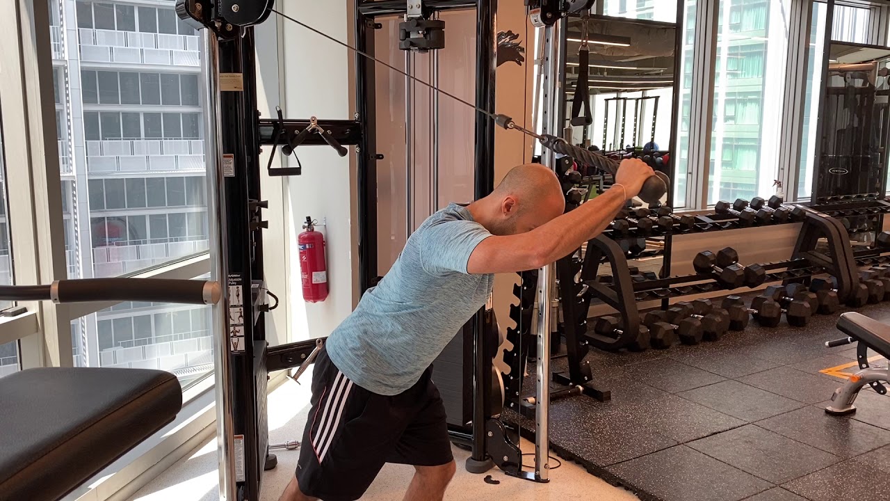 Overhead Rope Tricep Extension - YouTube