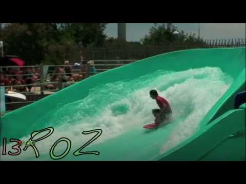 Flowrider Surfing machine Movie Tricks and wipeouts Best - YouTube