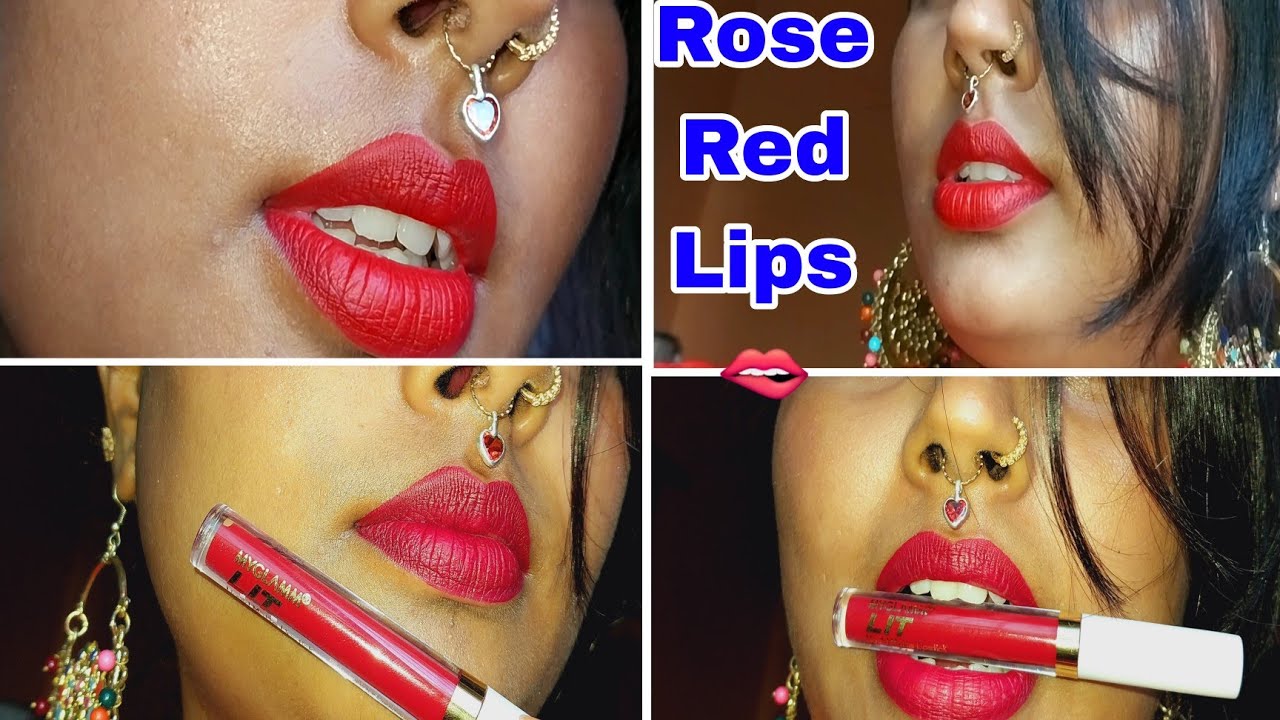 👑 Rose 🌹 Red lipstick 💄 💋,Lipstick tutorial, Bites 🫦 lips - YouTube