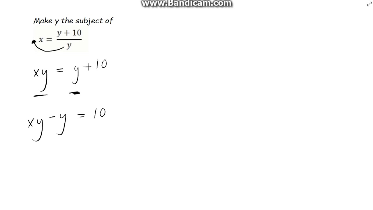 Manipulating Formulae - YouTube