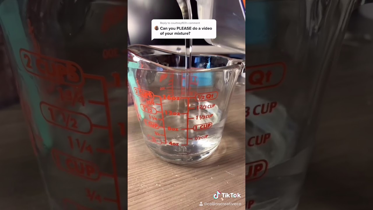 Glue And Water Mixture for Snow Globe Tumbler - YouTube