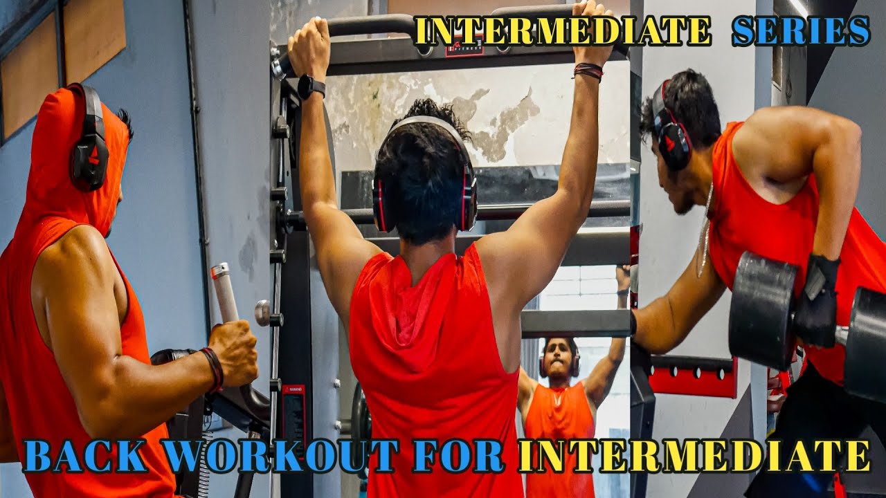 best back workout for intermediate and beginners ll Intermediate series ...