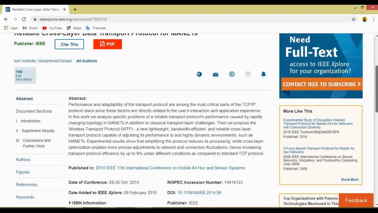 how to download IEEE research papers for free || 2020 - YouTube
