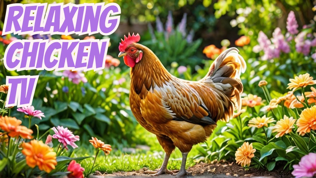 Chicken TV Ep 35.0 4K Back Yard Chickens Continuous Footage! Rooster ...