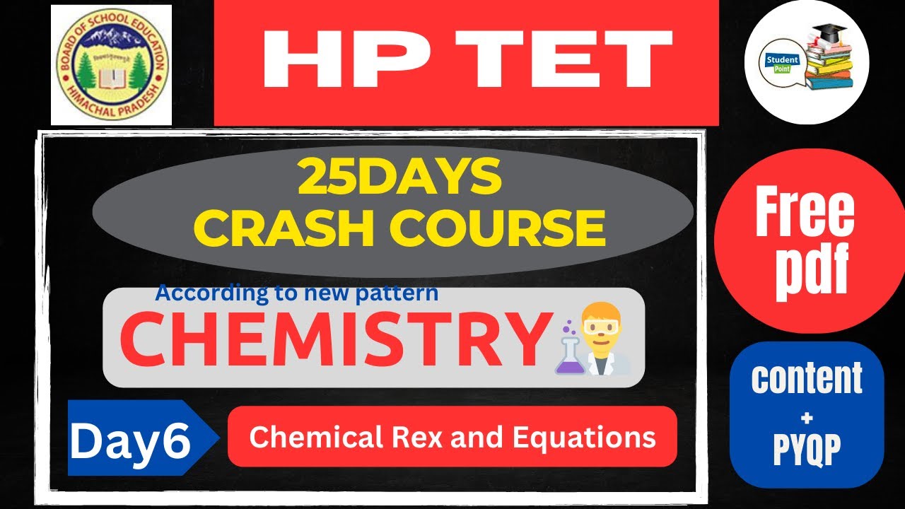 Hp tet||Day-6|Chemical Rex and Equation|chemistry|medical|non-medical ...