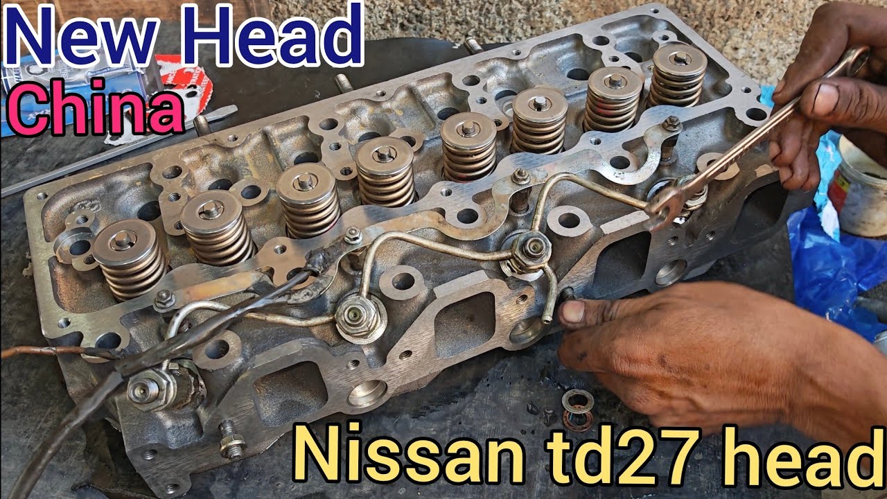 How to Nissan td27 engine new head cylinder installed #nissanengine ...