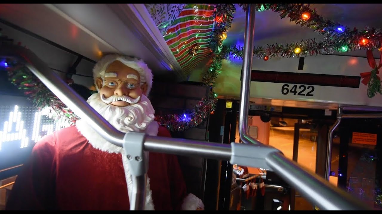 Port Authority Christmas bus brings holiday spirit - YouTube