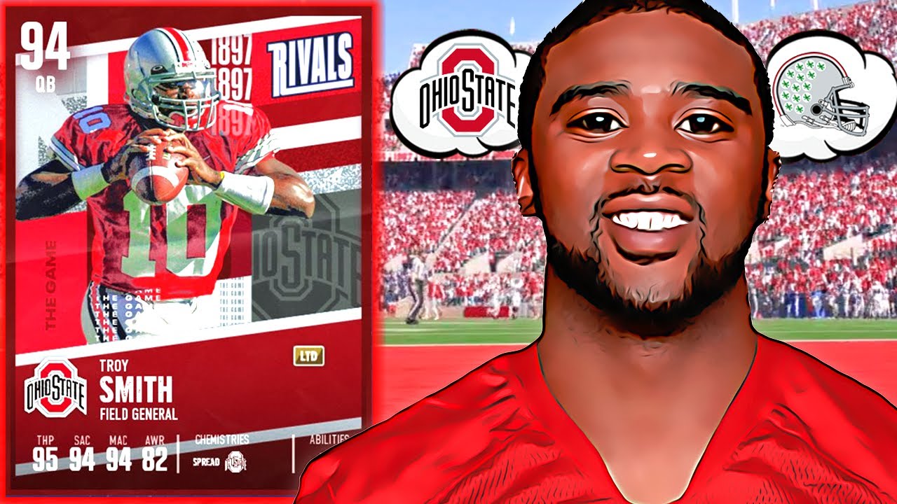 94 TROY SMITH GAMEPLAY! DOES THIS CARD PLAY LIKE A HEISMAN WINNER ...