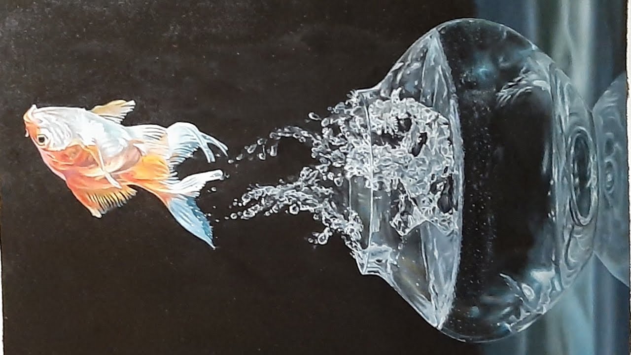 Realistic fish painting Part2 - YouTube