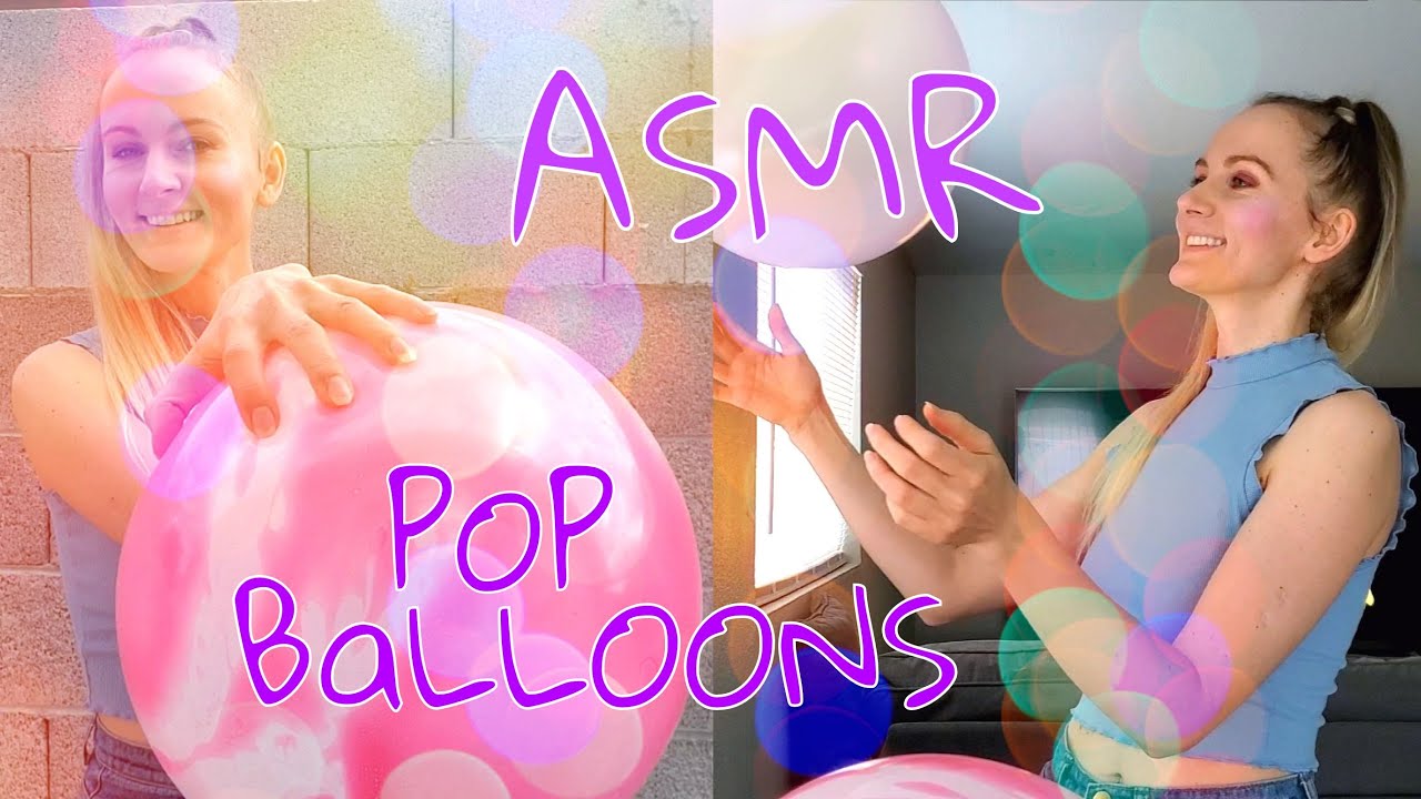 ASMR BALLOONS | Blowing Up And Popping Balloons [ No Talking ] - YouTube