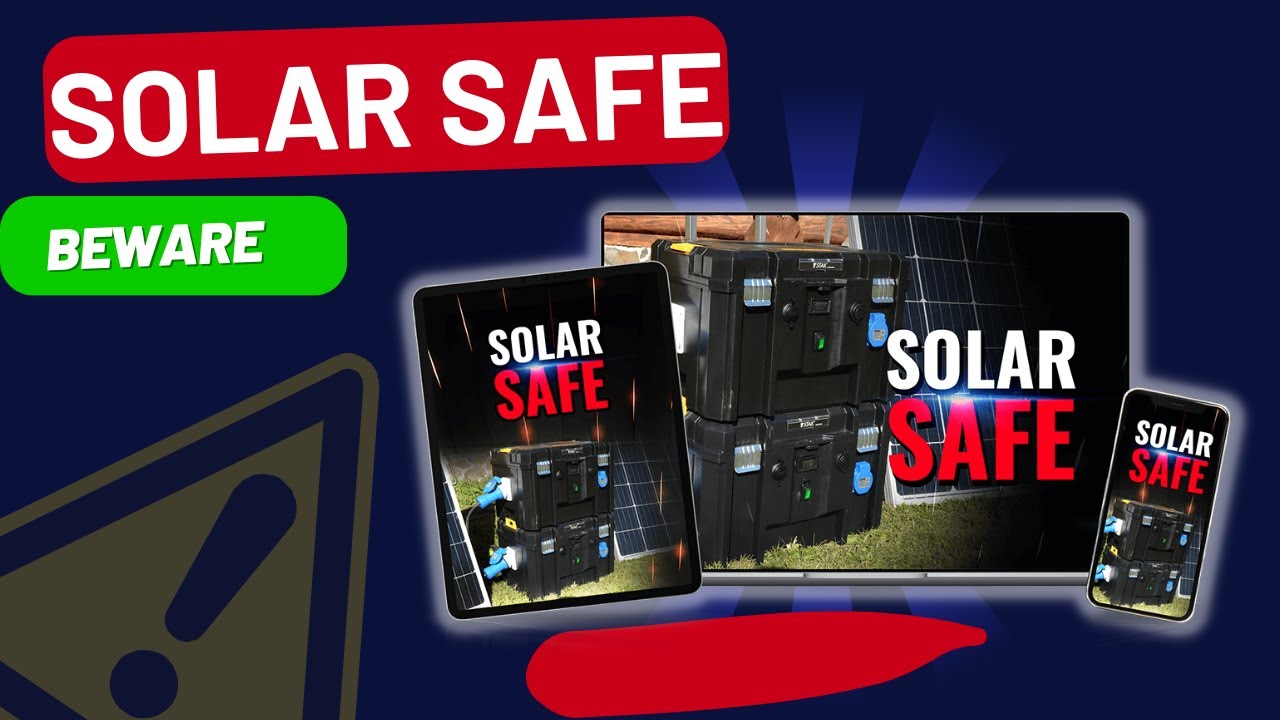 SOLAR SAFE REVIEW - BEWARE -SOLAR SAFE BATTERY - YouTube