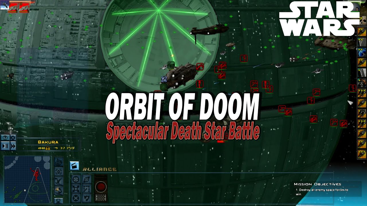 ORBIT OF DOOM: Spectacular Death Star Battle - Star Wars - YouTube