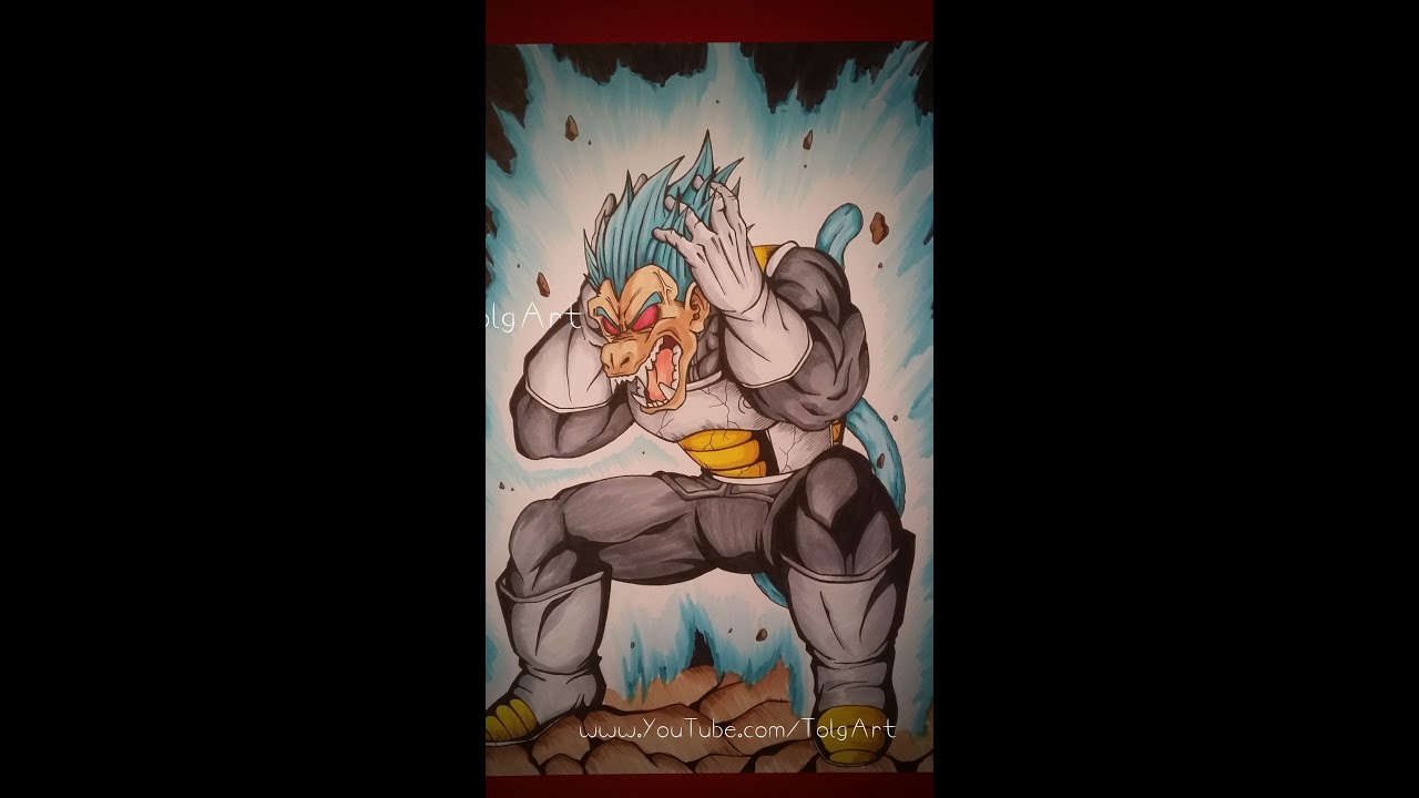 Vegeta Super Saiyan Blue goes Oozaru! | Coloring | Dragonball Super ...