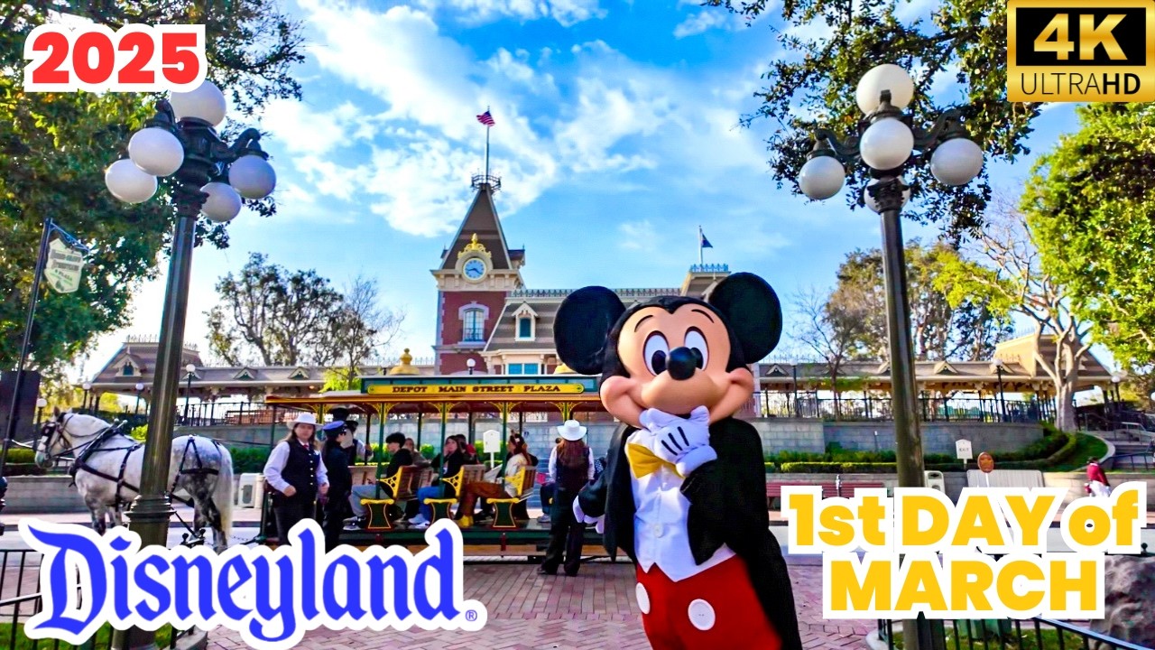 Disneyland Walkthrough First of March 2025 in 4K - YouTube