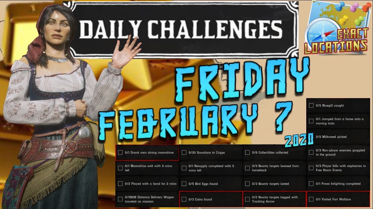 Daily Challenges Madam Nazar Milkweed Locations RDR2 Red Dead Online (2 ...