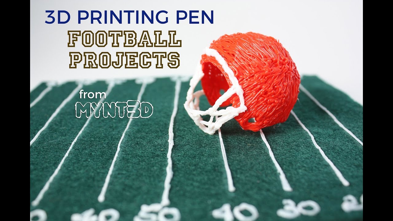MYNT3D tutorial 3D pen Football Projects - YouTube