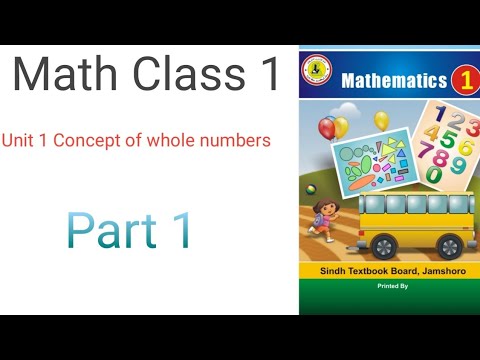 Math Class 1📖|unit 1| concept of numbers ️| sindh text book board📚 ...