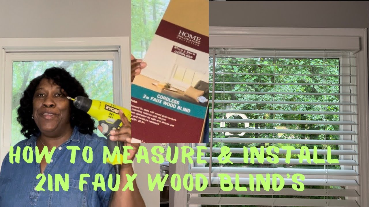 HOW TO MEASURE YOUR WINDOWS | INSTALL 2IN FAUX WOOD WINDOW BLINDS - YouTube