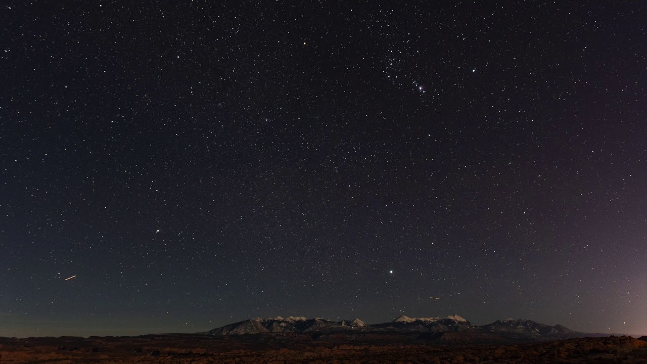 Arches National Park Time-Lapse - Geminids Meteor Shower - YouTube