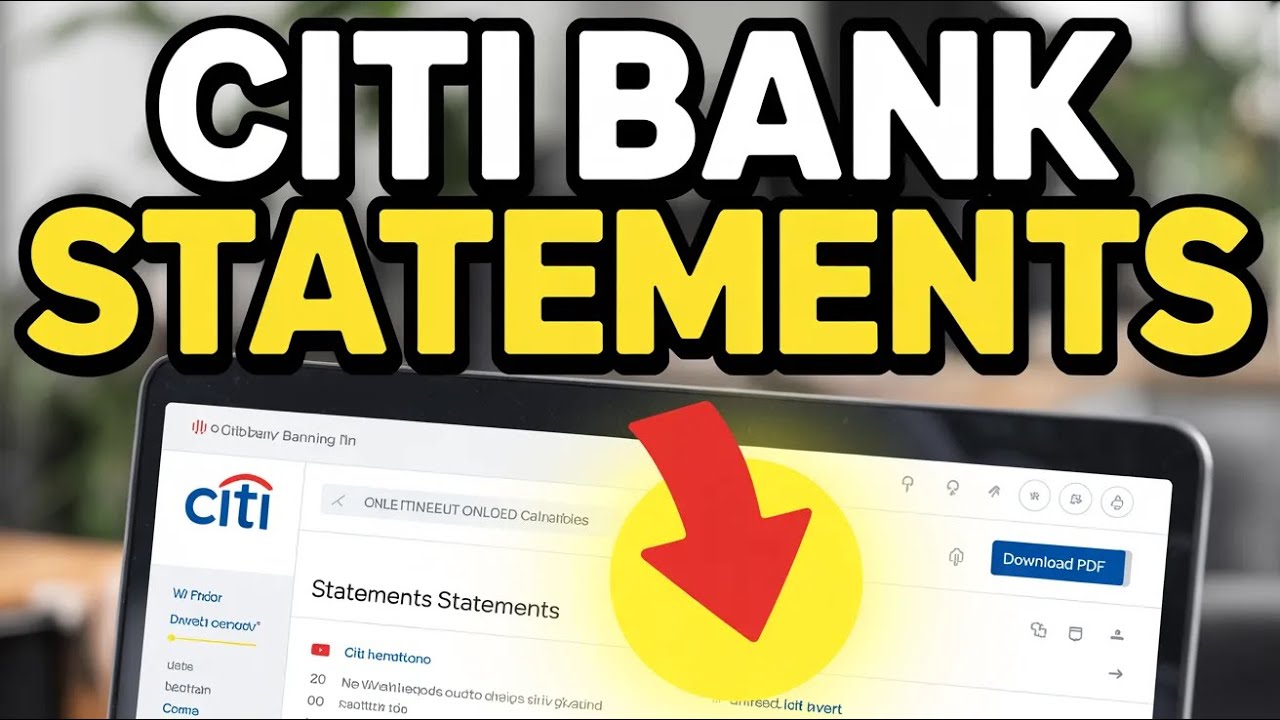 How to Download Bank Statements from Citi Online – PDF Access Guide ...