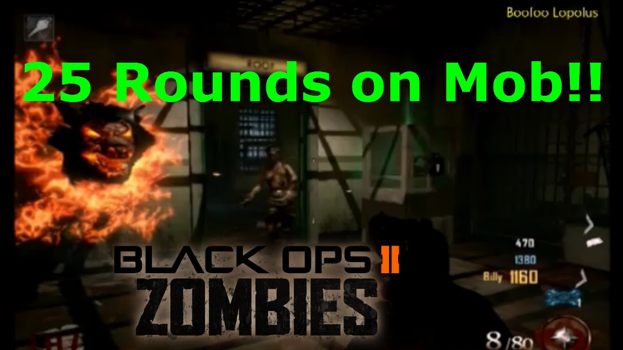 BO2 Zombies: 25 Rounds on Mob of the Dead!! - YouTube