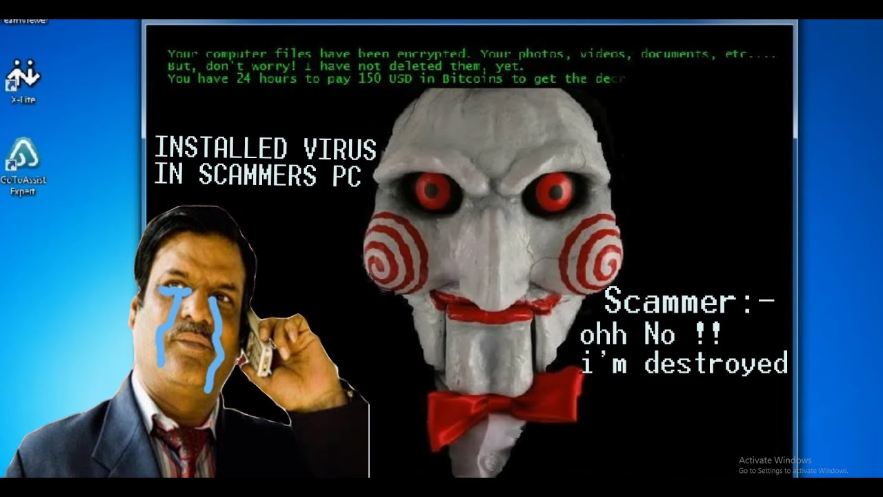 SCAMMERS PC DESTROYED BY VIRUS ATTACK | ScamExpose - YouTube