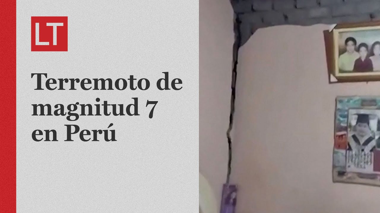 Terremoto de magnitud 7 afecta a zonas de Perú - YouTube