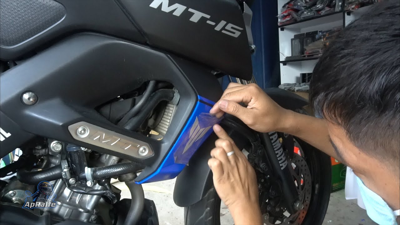 Yamaha MT-15 Body Wrapped By SKY HIGH AUTO | Aizawl - YouTube