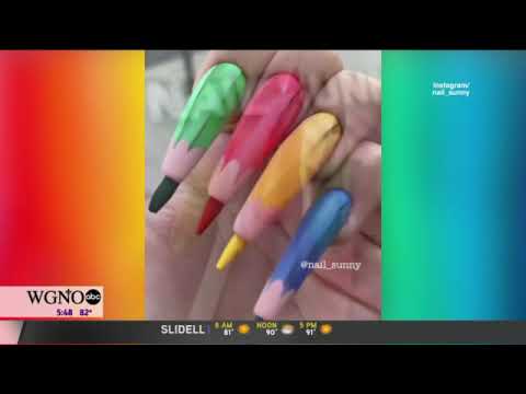 Colored pencil nails - YouTube