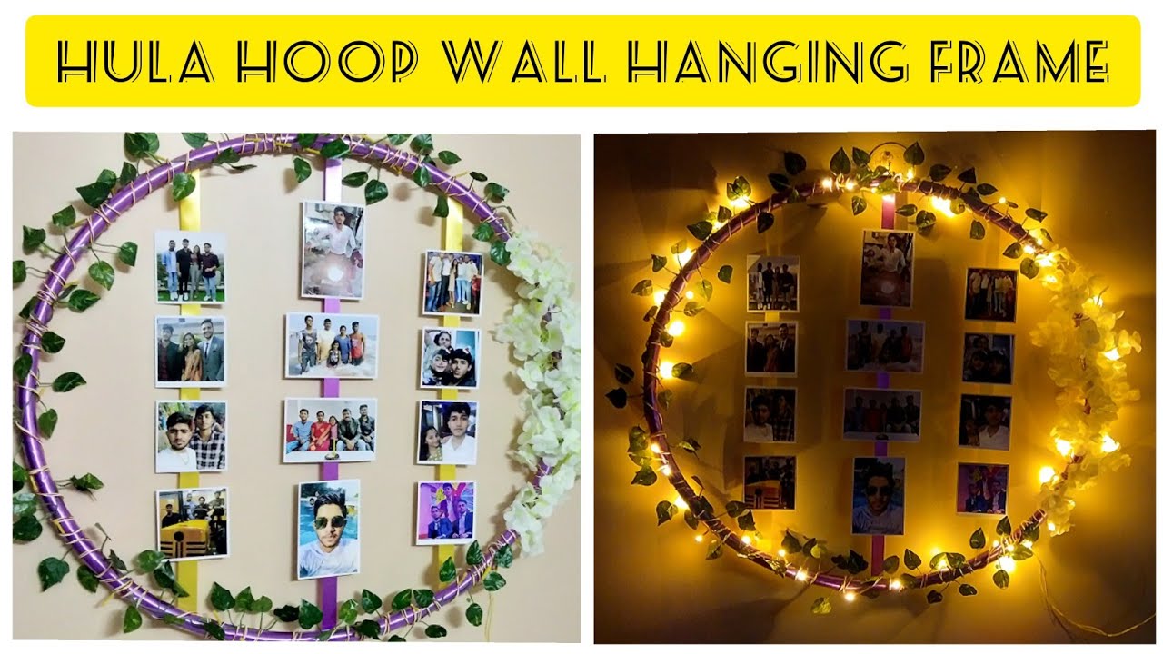 HULA HOOP WALL HANGING FRAME, DIY, GIFT YOUR LOVED ONES, HOME DECOR ...