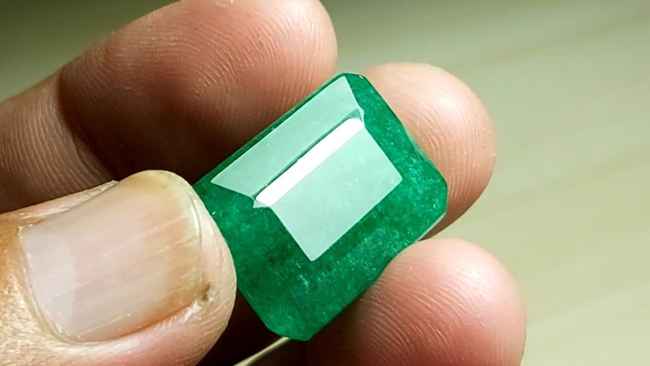 💠k30075 _ zamrud *besar 🛡natural emerald ⚖berat 31 ct 📐dim 23 x 16,5 x ...