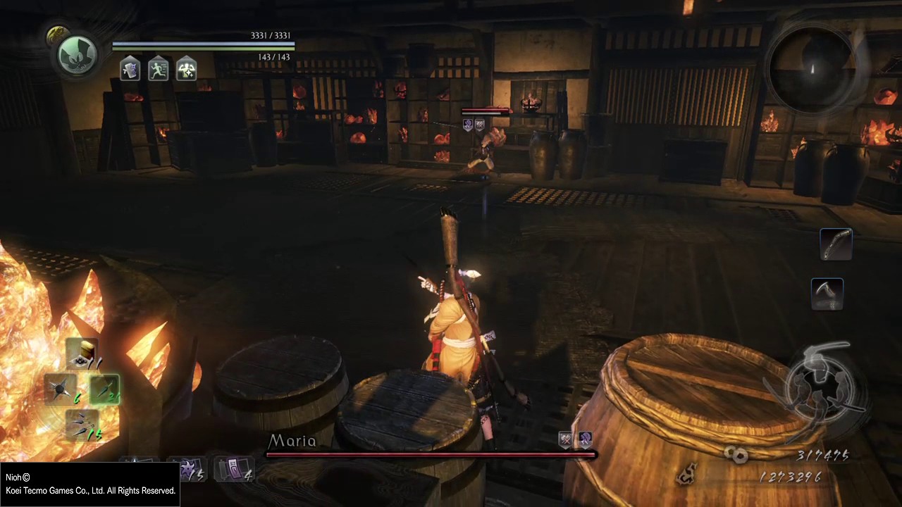 Maria No Damage Nioh walkthrough easy mode - YouTube