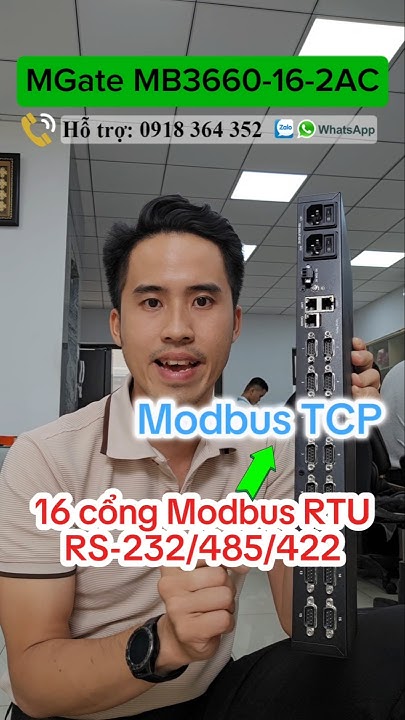 Mgate MB3660-16-2AC Bộ chuyển 16 cổng Modbus RTU(RS485-232-422) sang Modbus TCP #shorts # ...