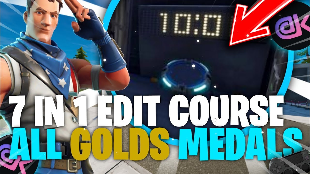7 in 1 edit course by Candook all golds medals (console controller ...