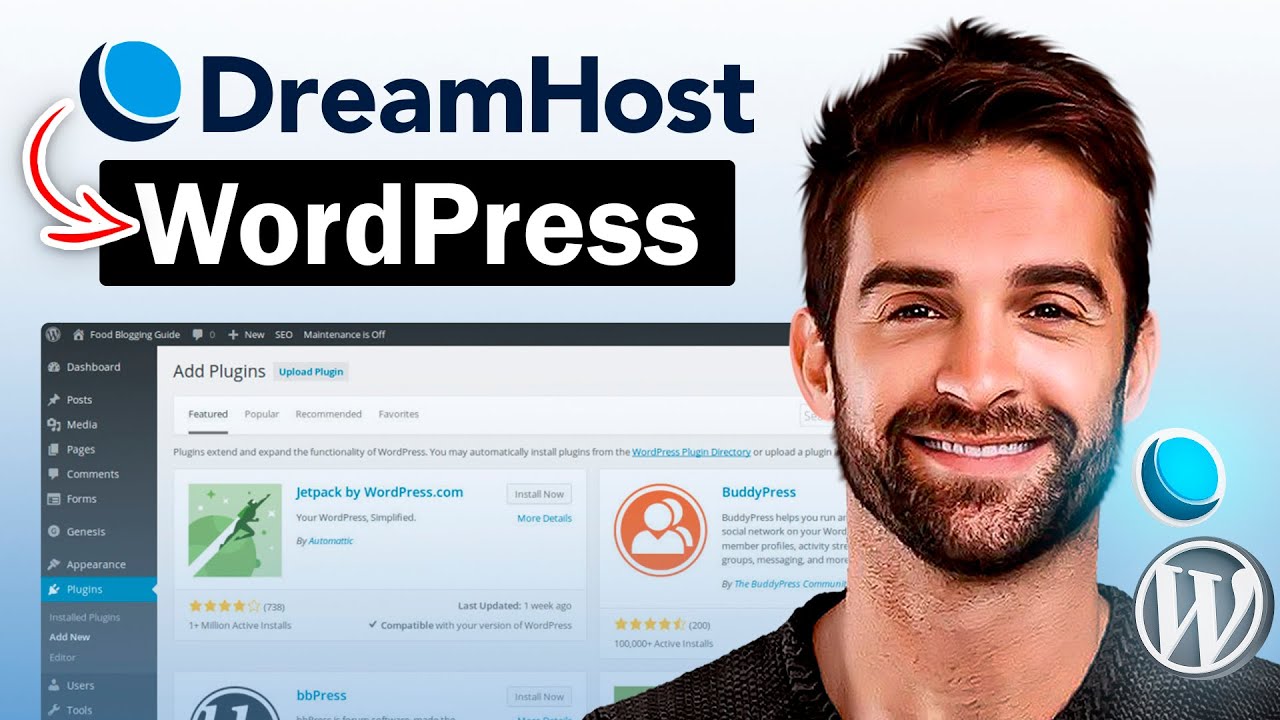 DreamHost WordPress Tutorial 2025 | Step by Step - YouTube