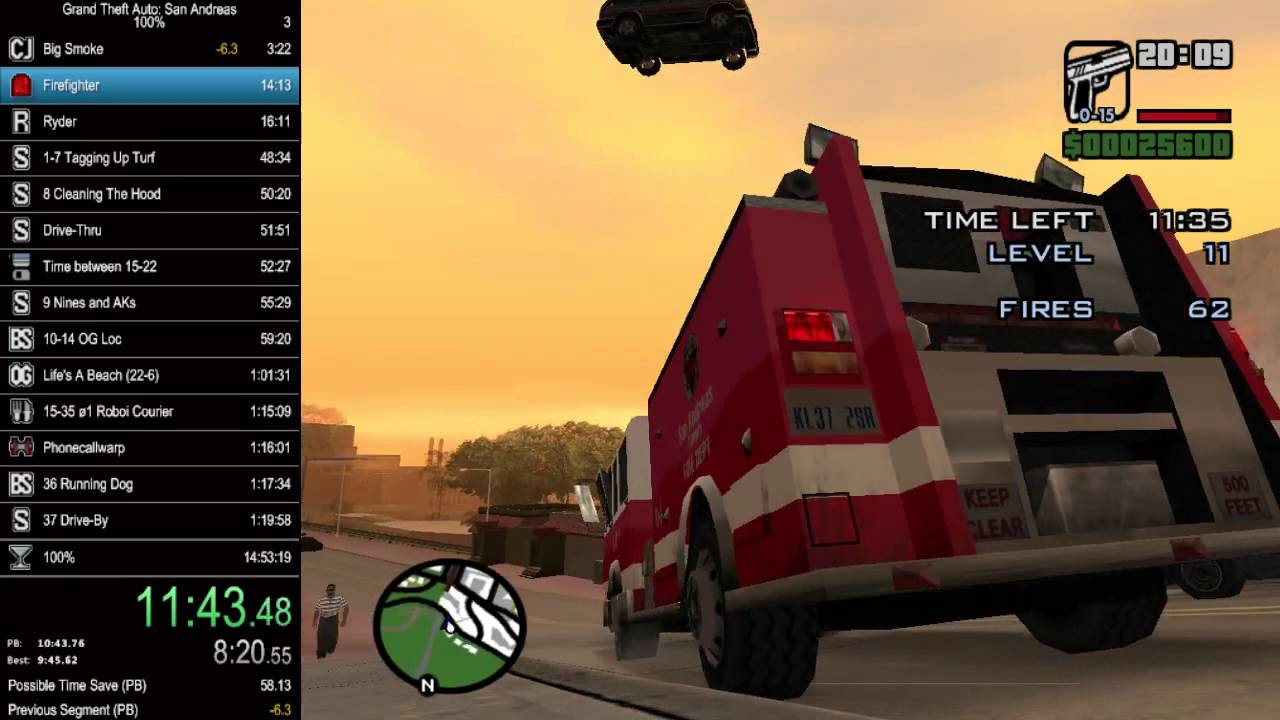 Grand Theft Auto: San Andreas - Firefighter - YouTube